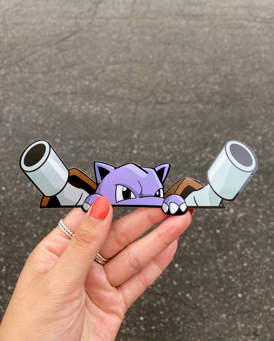 Shiny Blastoise Peeker Sticker - Etsy