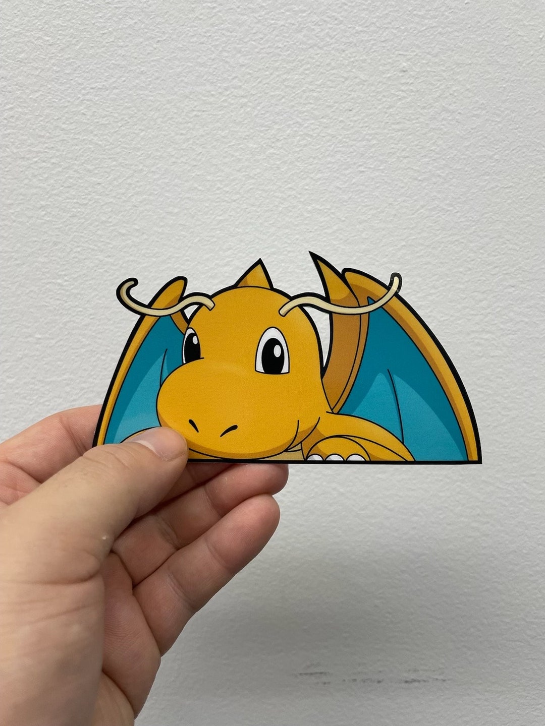 Dragonite Peeker Sticker - Etsy