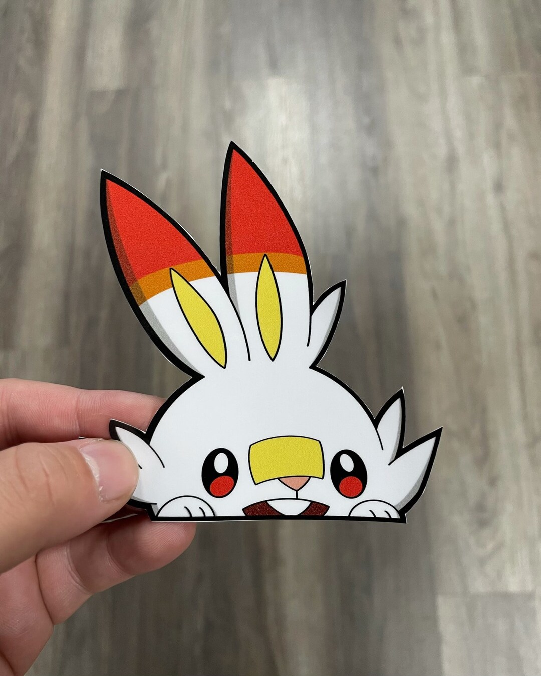 Scorbunny Peeker Sticker - Etsy