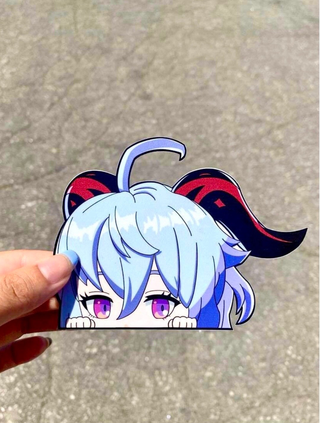 Ganyu Peeker Sticker - Etsy