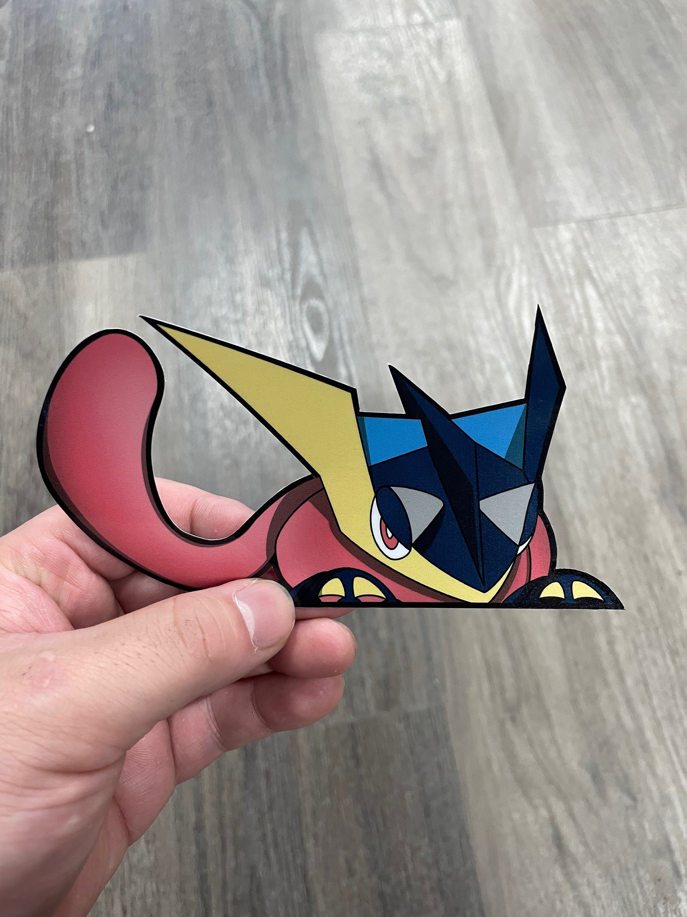 Greninja Peeker Sticker - Etsy