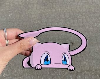 RETRO MEW Matte Vinyl Sticker Pokemon - Etsy