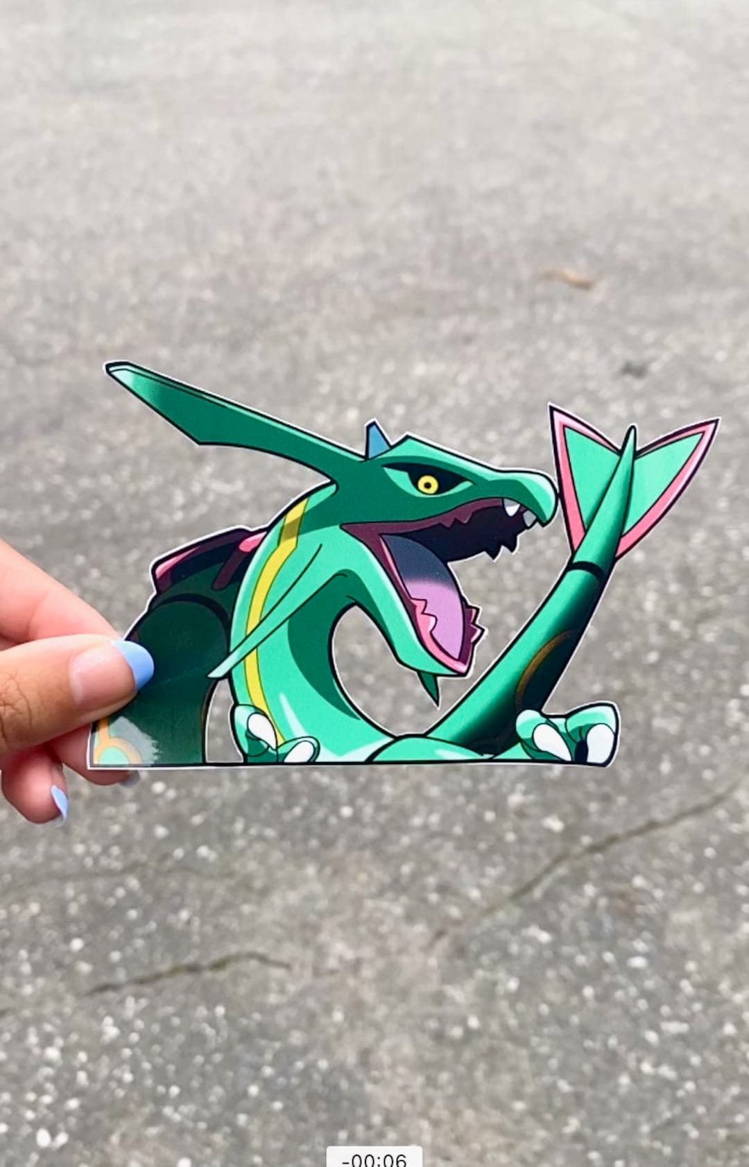Rayquaza Peeker Sticker - Etsy