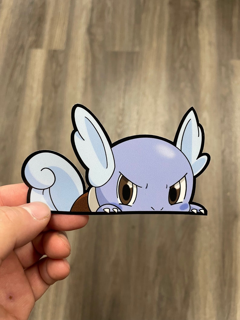 Wartortle Peeker Sticker - Etsy