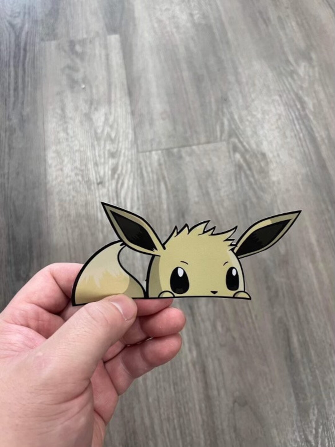 Shiny Eevee Peeker Sticker - Etsy