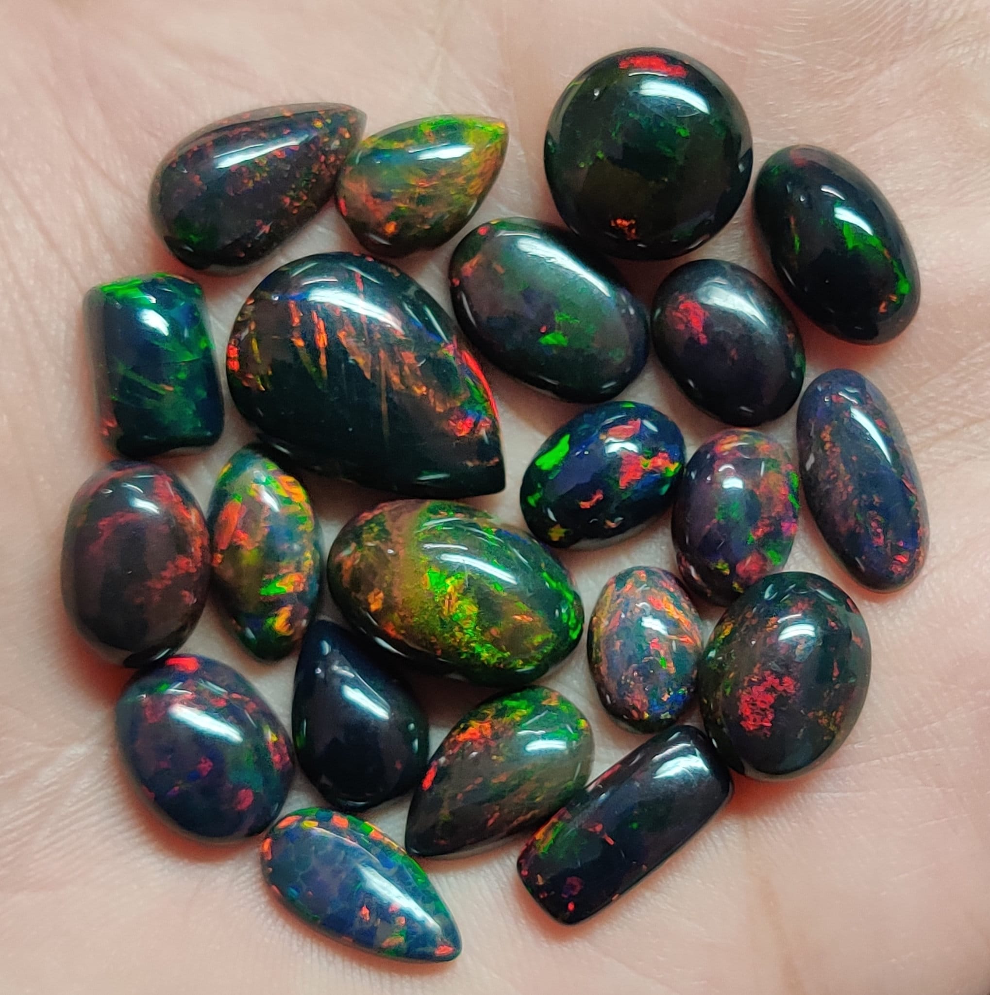 AAA Top Quality Natural Ethiopian Black Opal Cabochon Lot Welo Opal Making Jewelry - Etsy