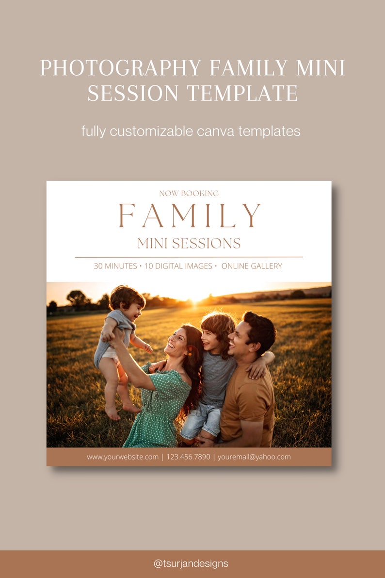 Photography Mini Session Template Spring Mini Session Template Family ...