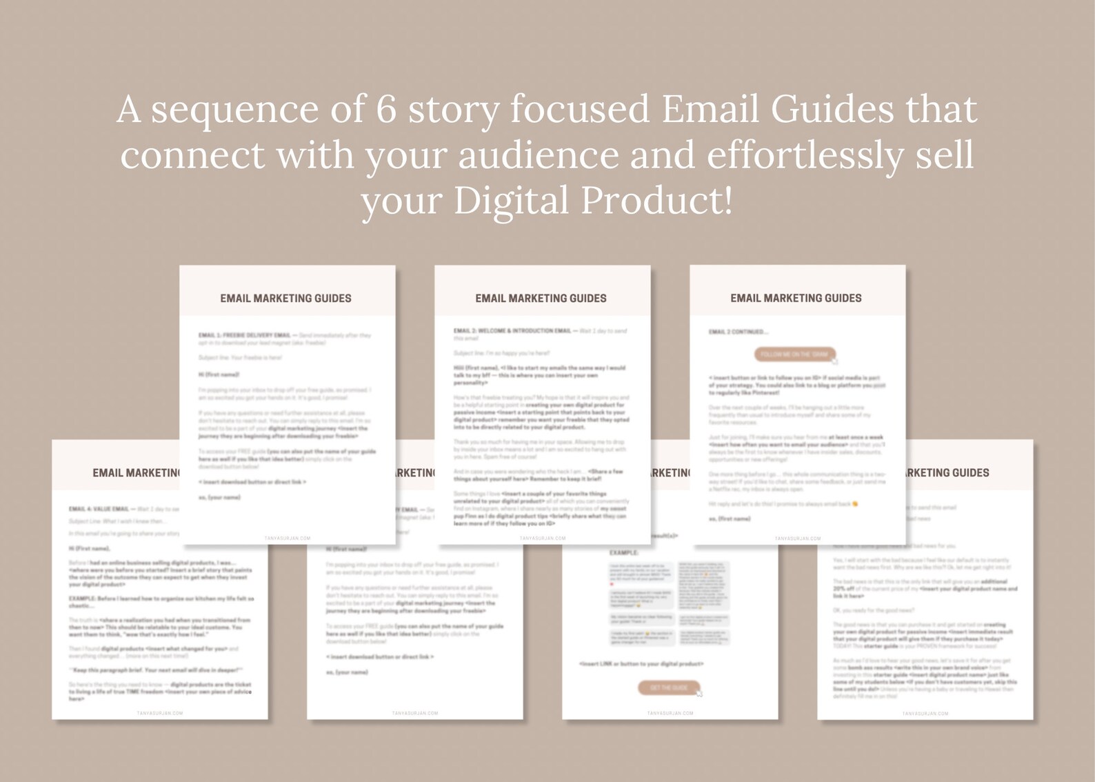 Email Marketing Templates Digital Product Sales Guides Email Newsletter ...