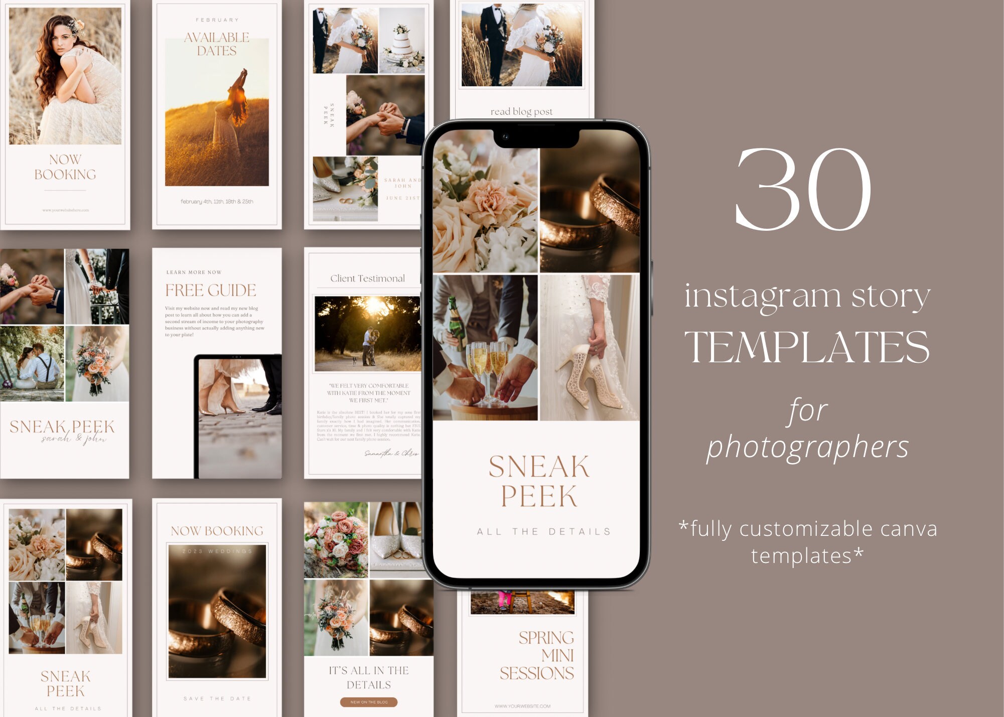 Instagram Story Template Fully Customizable Canva Templates Social ...