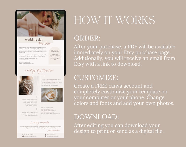 Wedding Photographer Email Marketing Template Bundle Wedding ...