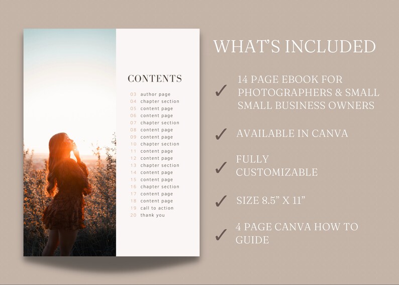 Photography Ebook Template Workbook Template Lead Magnet - Etsy
