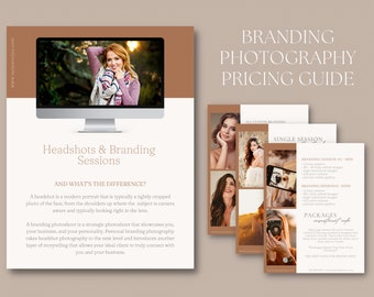 Branding Photography Pricing Template Branding Photographer Printable Price List Headshot and ...