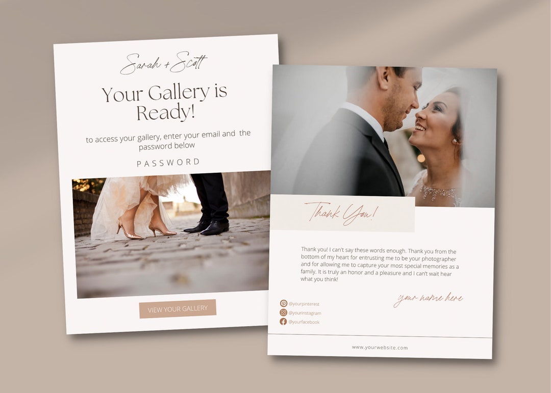 Wedding Gallery Delivery Guide Wedding Photography Pricing Template ...
