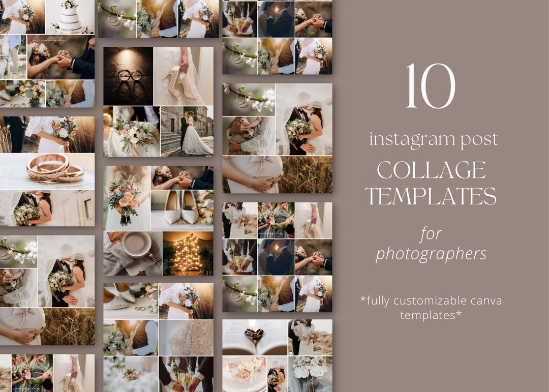 Photography Instagram Collage Template Instagram Carousel Template ...
