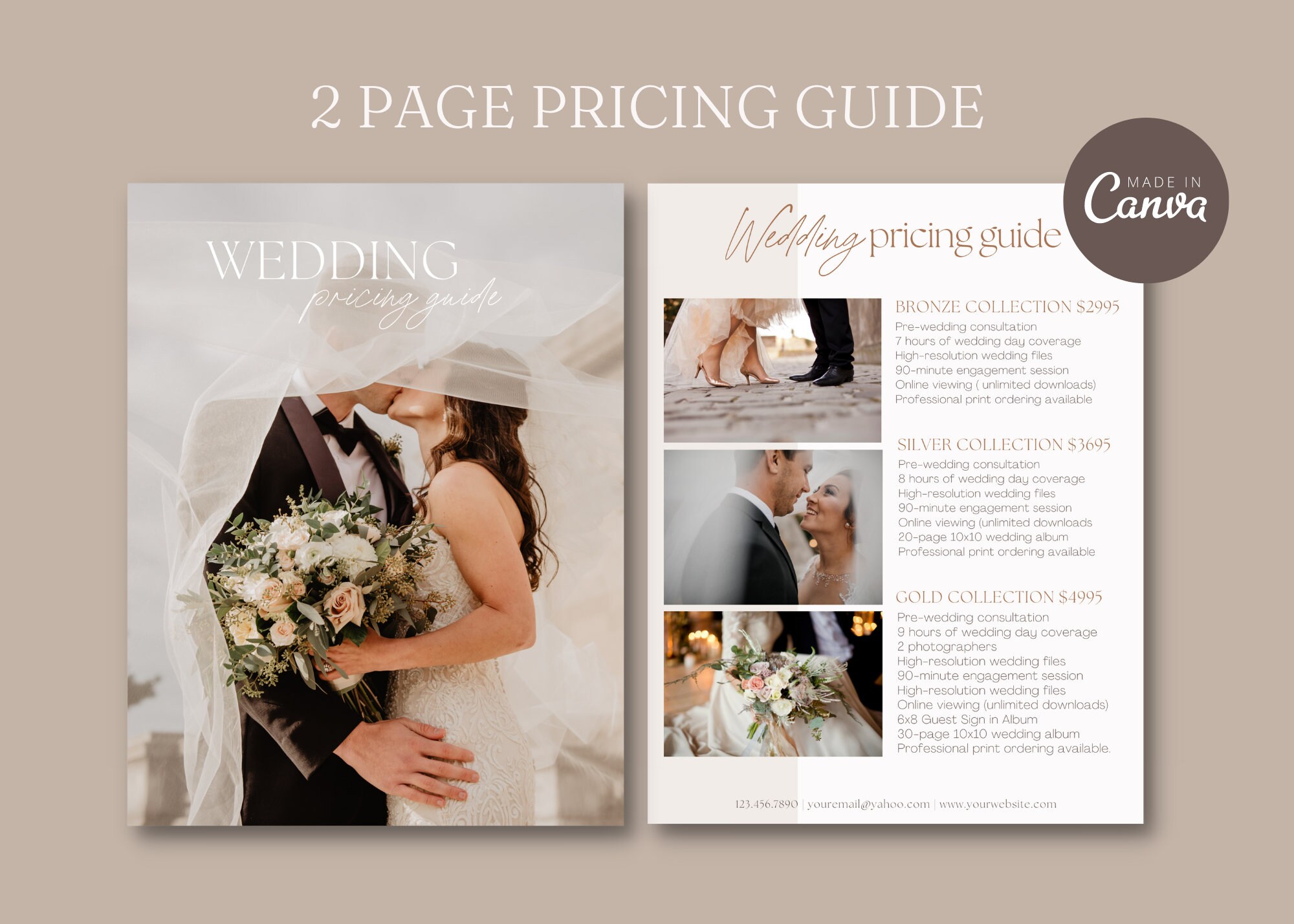Wedding Photography Pricing Guide Template Photography Price List ...