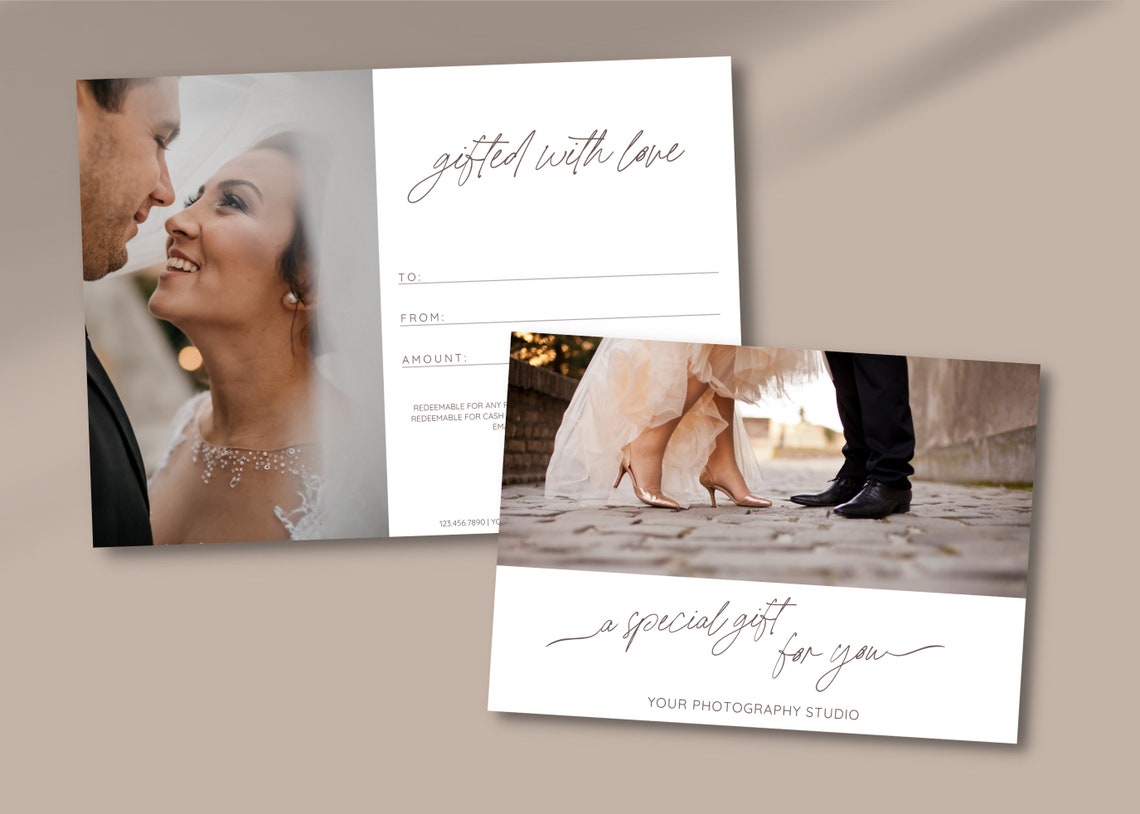 Photography Gift Certificate Template Printable Gift Card Template ...