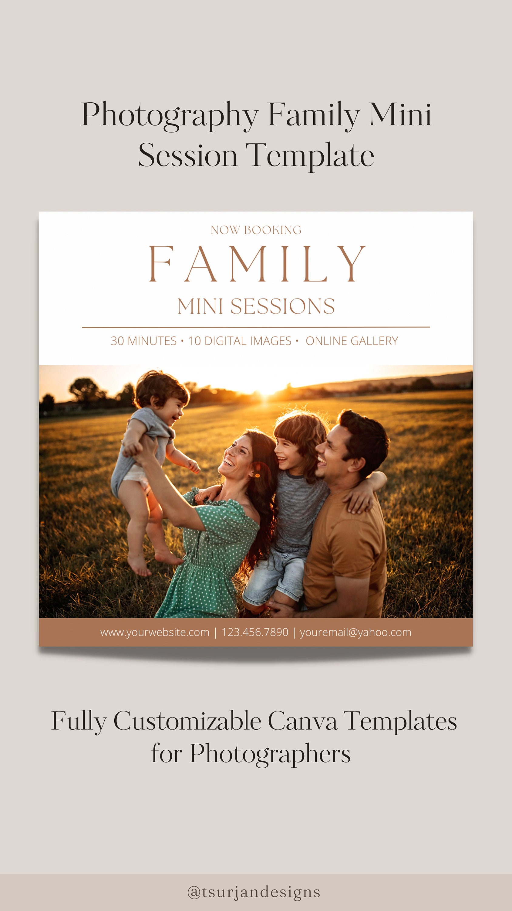 Photography Mini Session Template Spring Mini Session Template Family ...