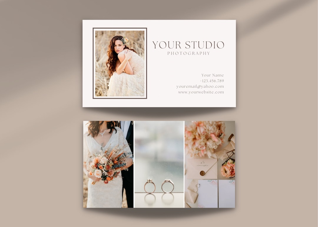 Wedding Photography Business Card Template Unique Business Card ...