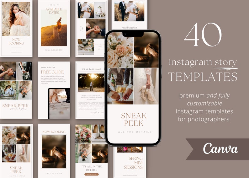 Social Media Bundle Instagram Stories Collage Template Fully Etsy
