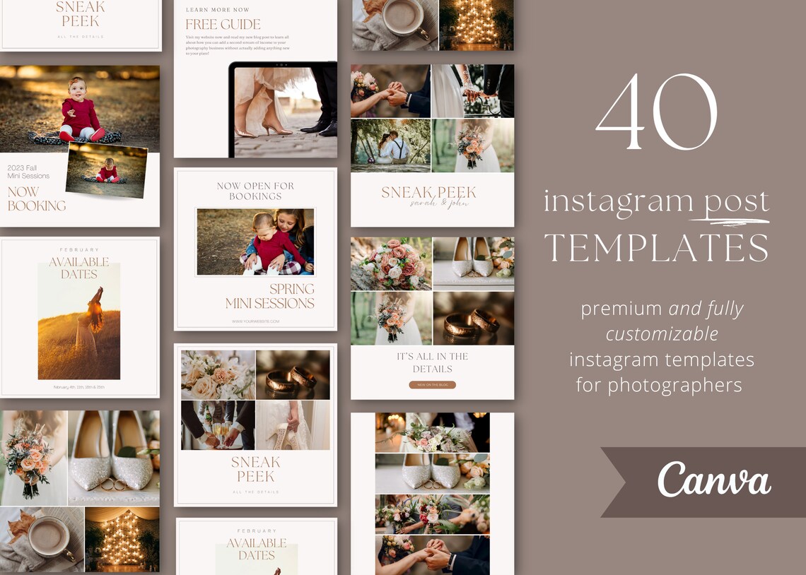 Social Media Bundle Instagram Stories Collage Template Fully Etsy
