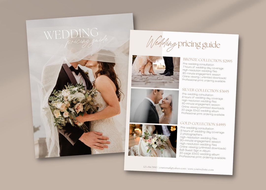 Wedding Photography Pricing Guide Template Photography Price List ...