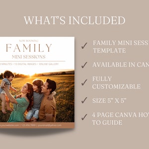 Photography Mini Session Template Spring Mini Session Template Family ...