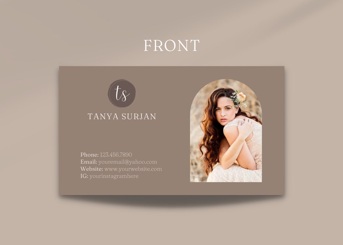 Photography Business Card Template Unique Business Card Marketing Small ...
