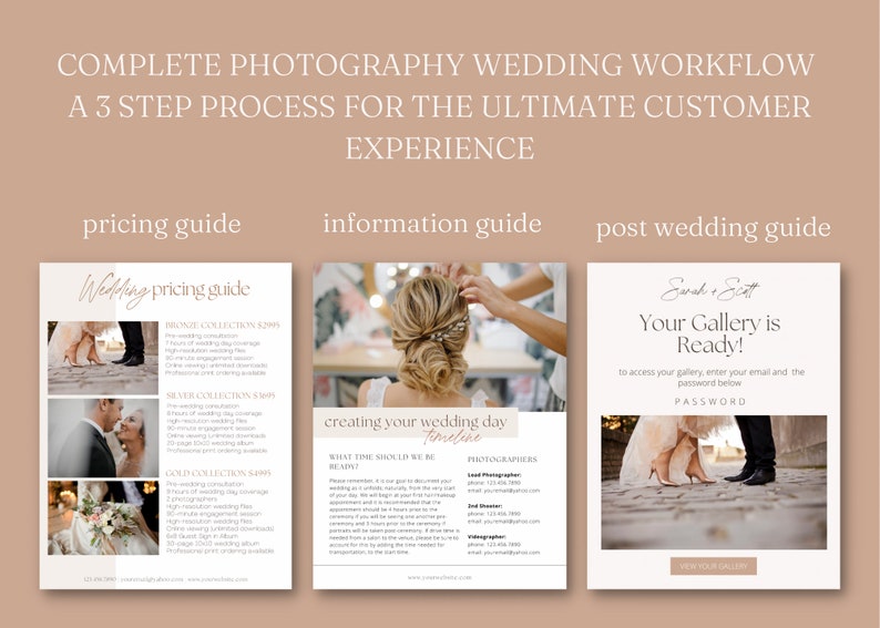 Wedding Photography Template Bundle Wedding Photography - Etsy