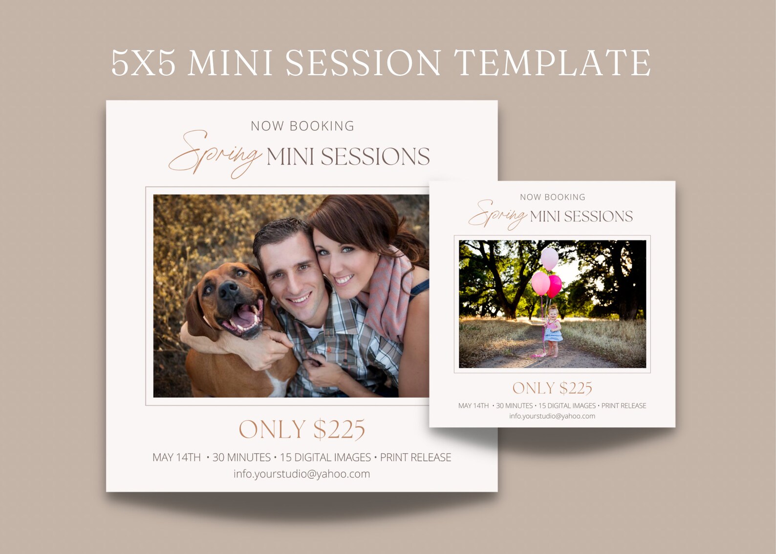 Spring Mini Session Template Photography Mini Session Price List ...