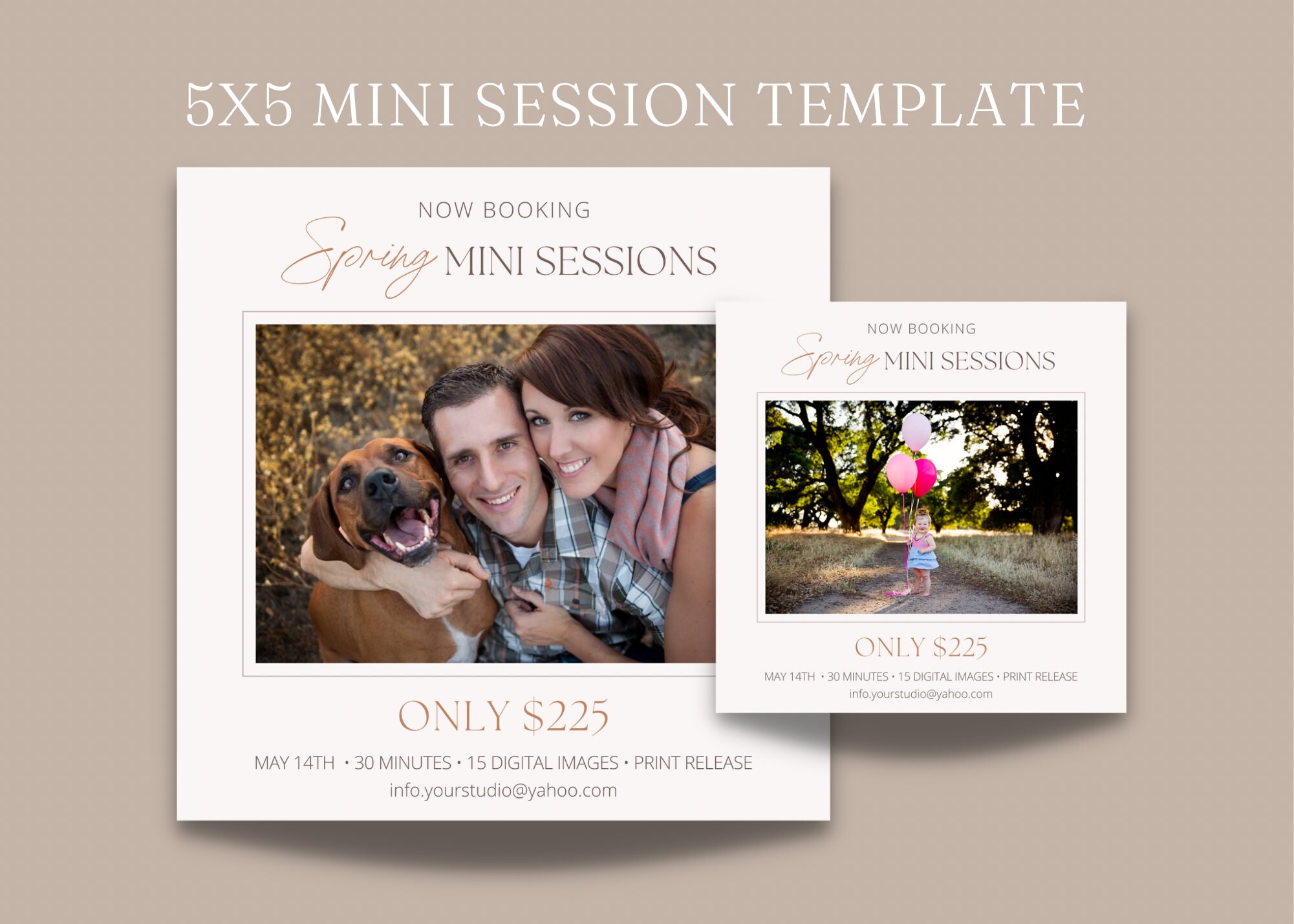 Spring Mini Session Template Photography Mini Session Price List ...