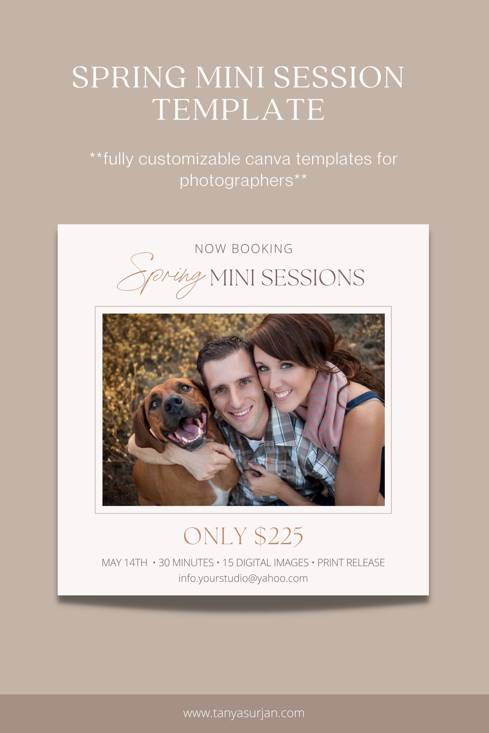 Spring Mini Session Template Photography Mini Session Price List ...