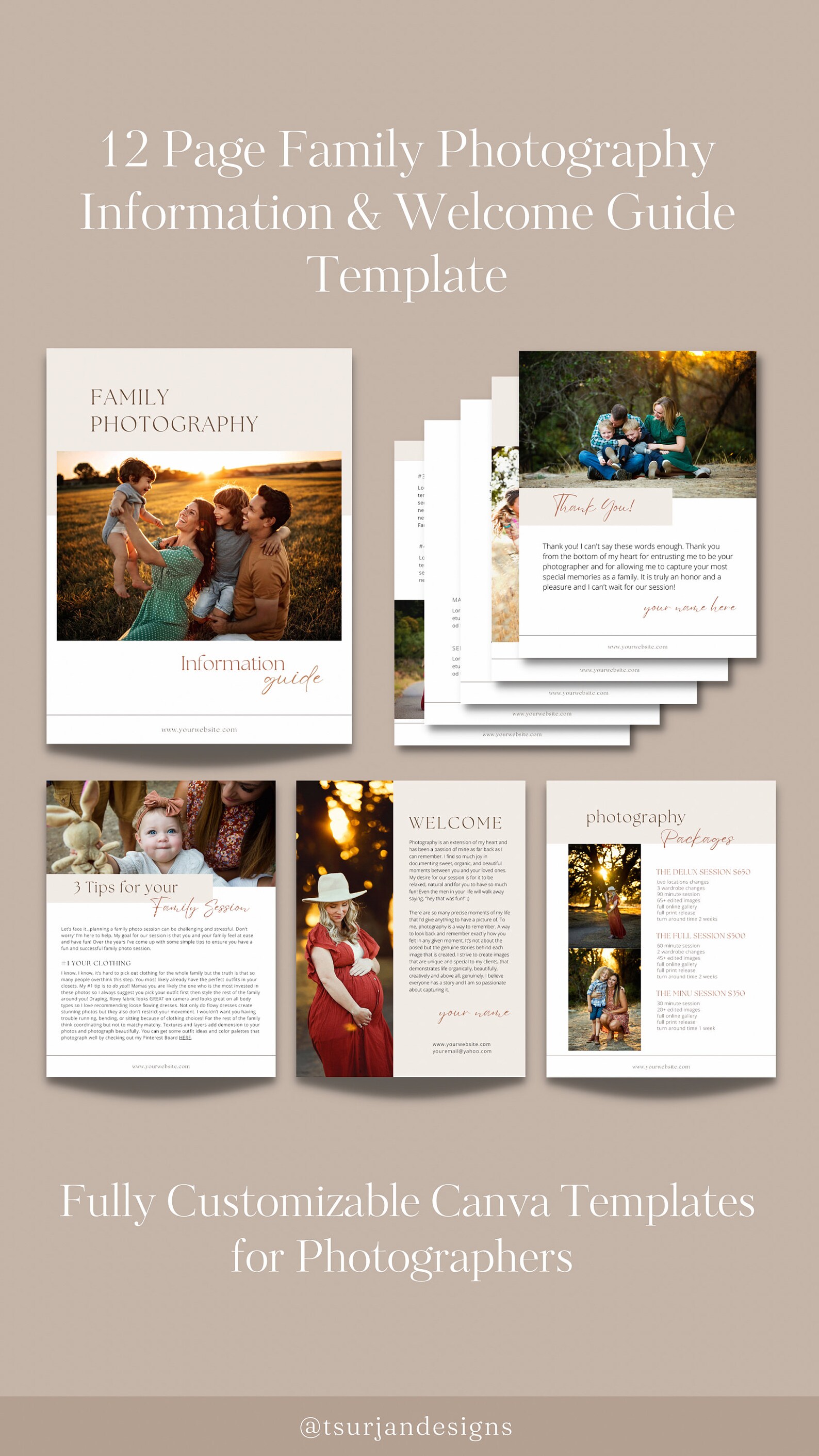Photography Welcome Guide Photography Pricing Guide Photography ...