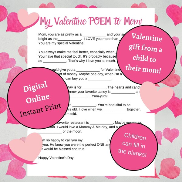 Valentine Poem - Etsy