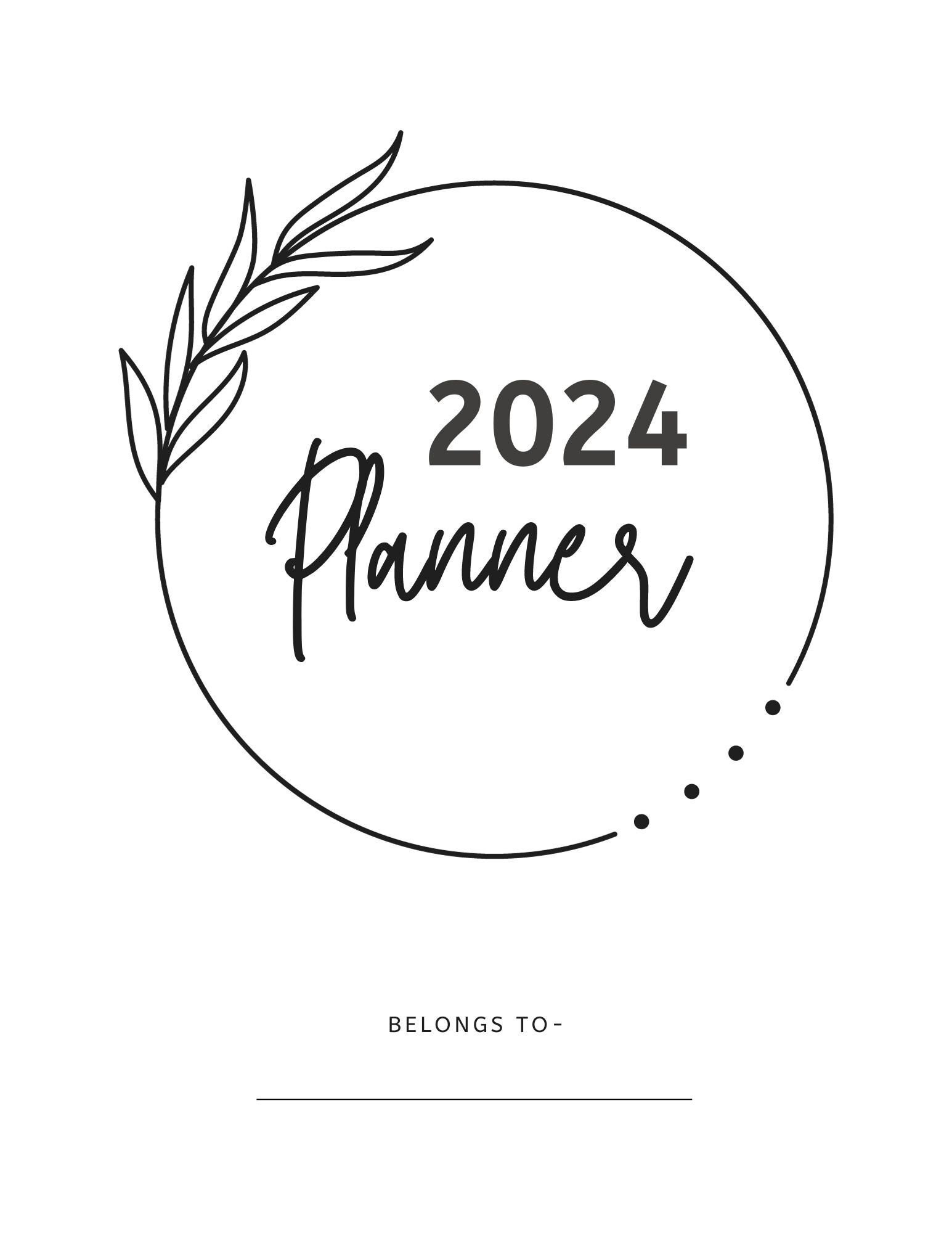 2024 Printable Yearly Planner - Etsy