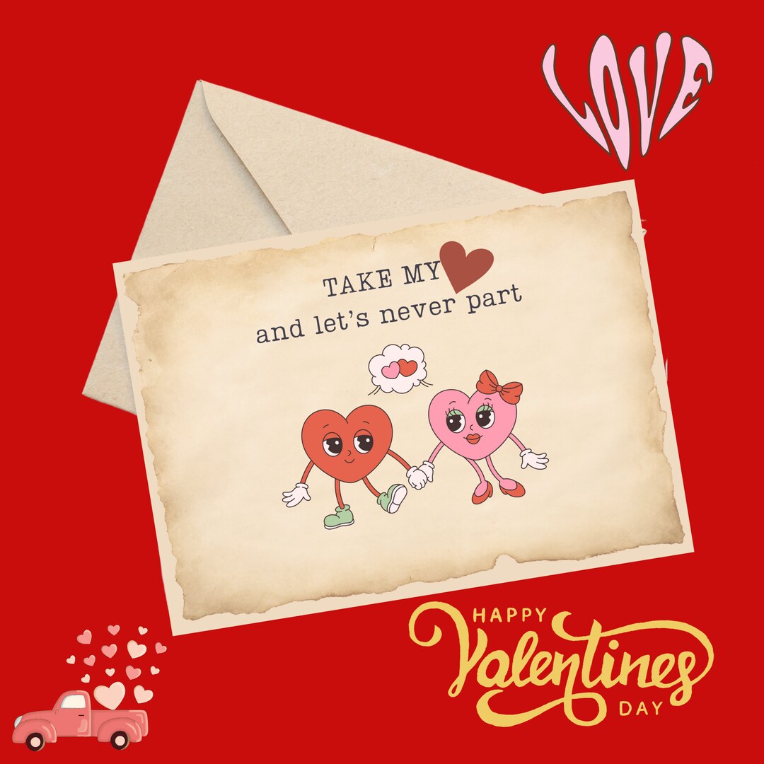 Valentine Card Bundle Set of 3,instant Download, Cute Valentine Card ...