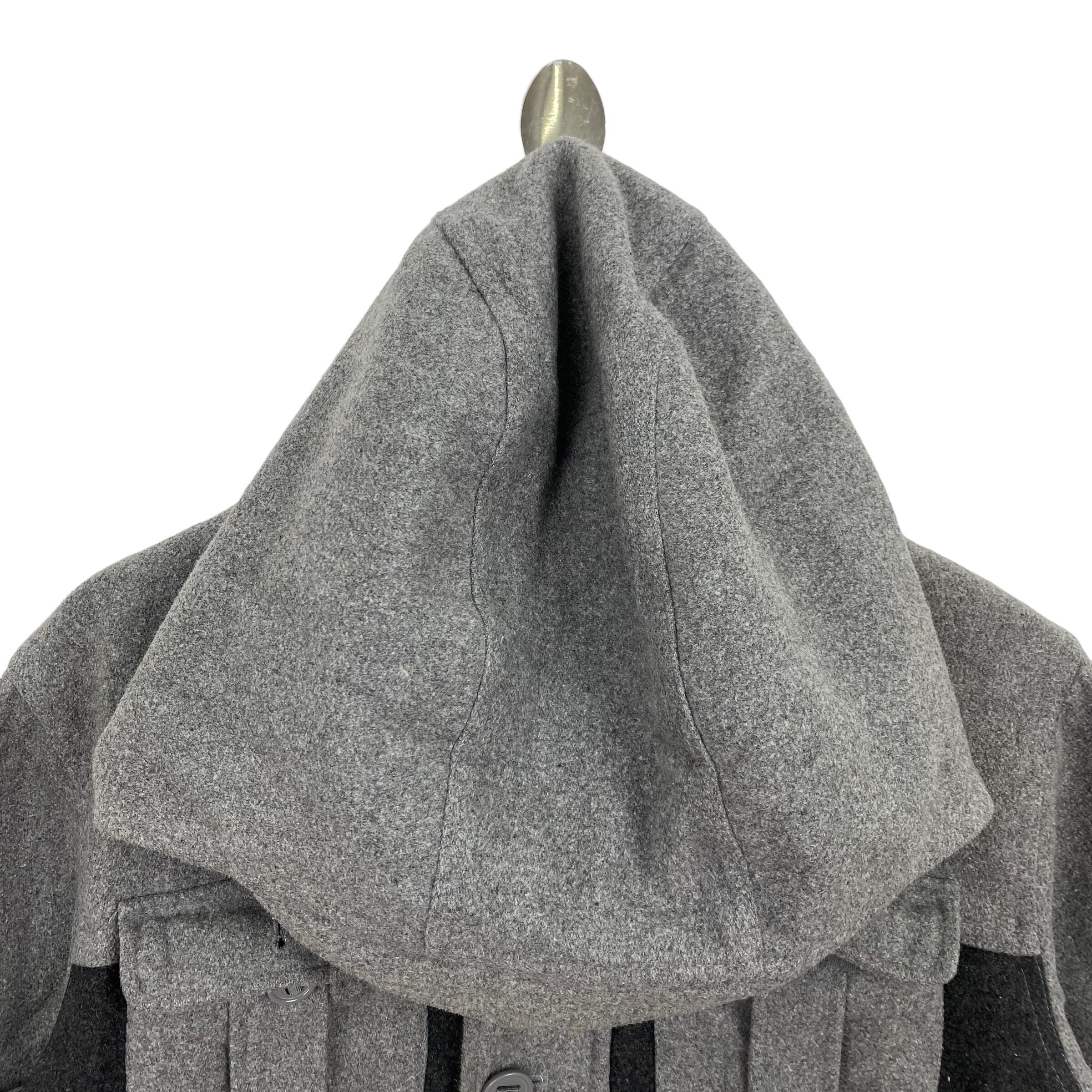 BEAMS HEART Japanese Brand Multi Pocket Button up Hooded Grey Bomber ...