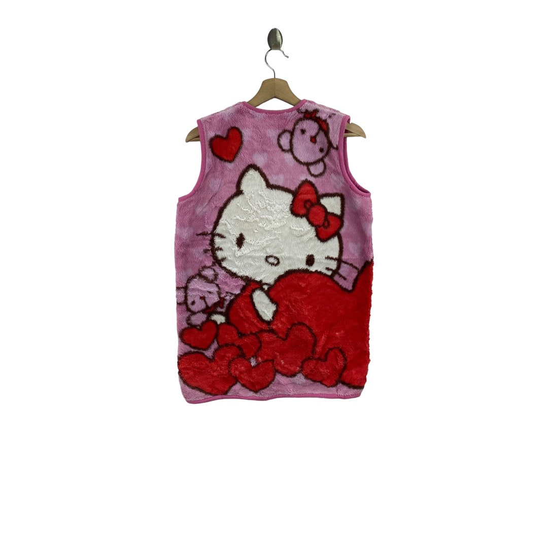 HELLO KITTY Cartoon Disney Movie Overprint Fleece - Etsy