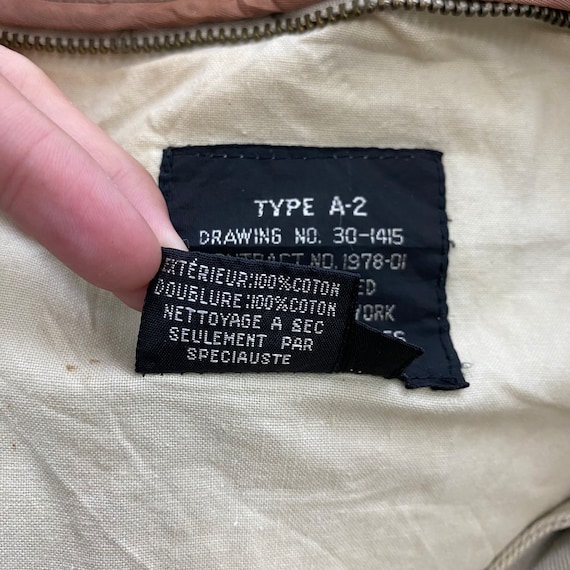 Vintage AVIREX USA ARMY Air Forces Type A2 15 Gk Bomb… - Gem