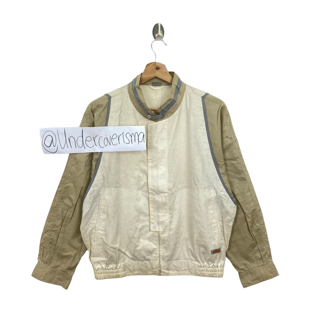INTERMEZZO by DURBAN Inc. Linen Crream Brown Bomber Jacket - Etsy