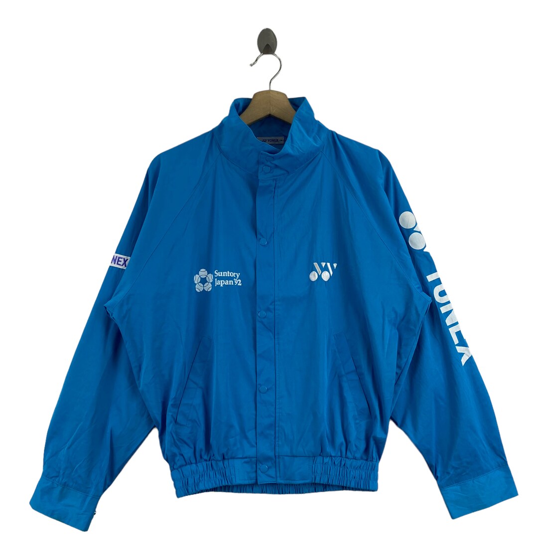 SUNTORY Japan 1992 Badminton Sportswear TV Staff Print Blue Bomber ...