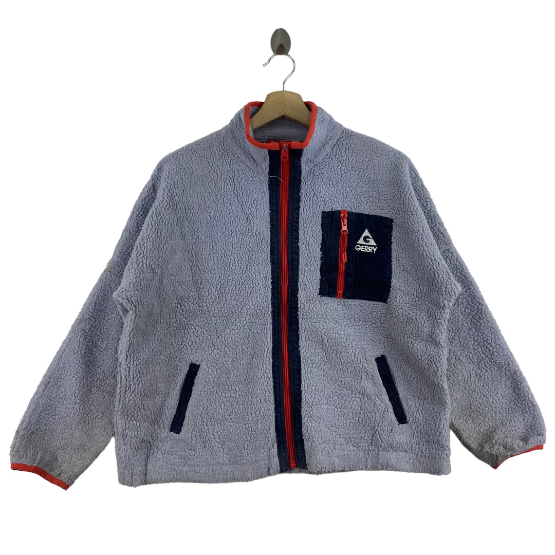 GERRY Outdoors Deep Pile Sherpa Grey Bomber Jacket - Etsy