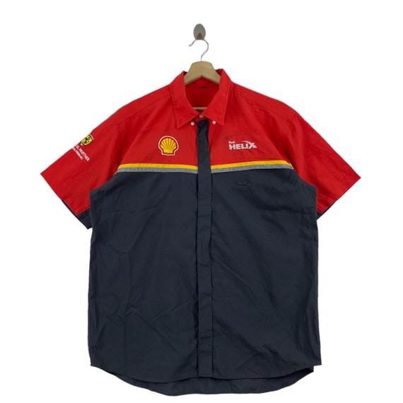 SHELL x FERRARI Embroidered Logo Racing Formula One F… - Gem