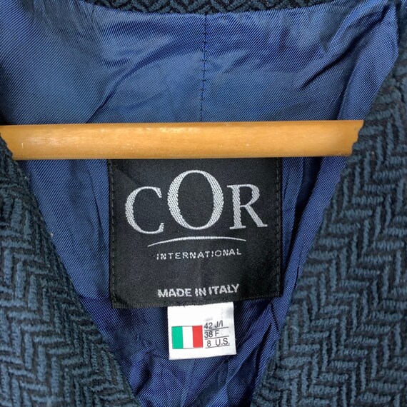 Vintage COR INTERNATIONAL Italian Brand Black Long Co… - Gem