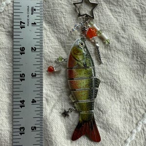 Fish Lure Beaded Keychain - Etsy