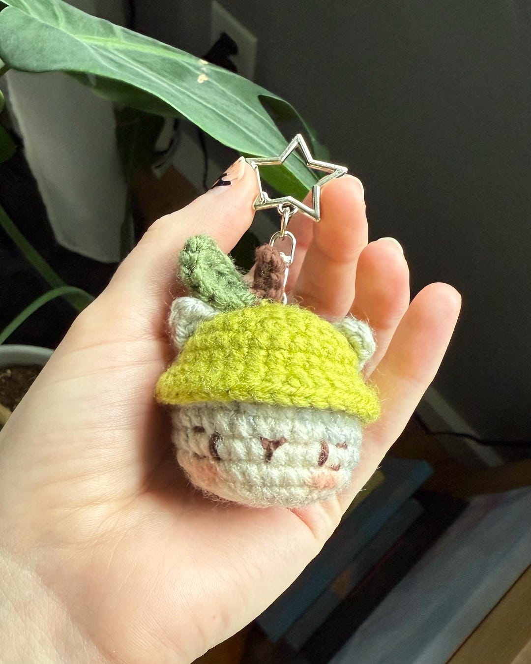 Echo Crochet Keychain | Cat With Fruit Hat - Etsy