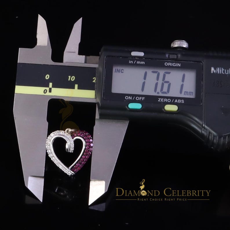 Diamond Celebrity's Cubic Zircona Ladies Heart Shape Pendant With 925 ...
