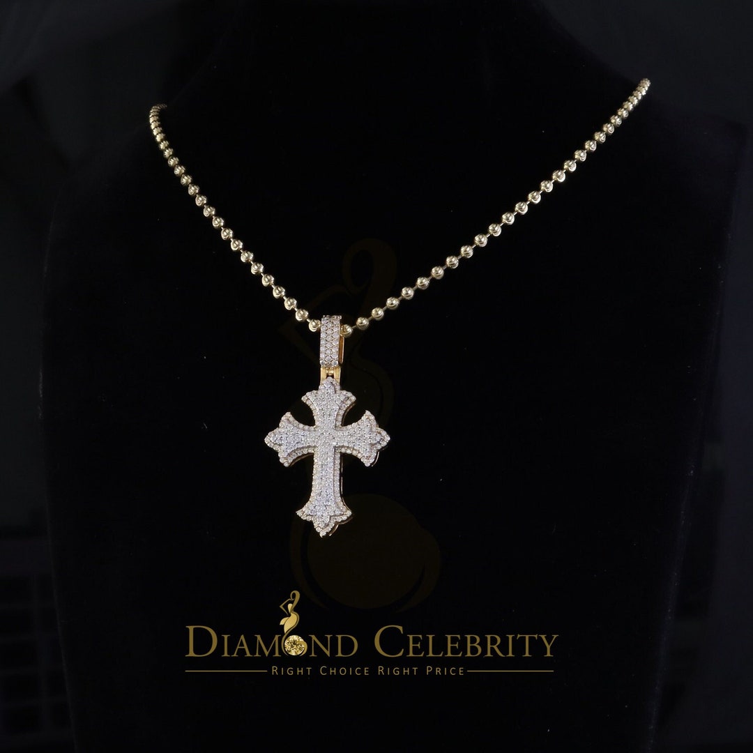 Diamond Celebrity's Cross Patonce Pendant for Mens/womens - Etsy