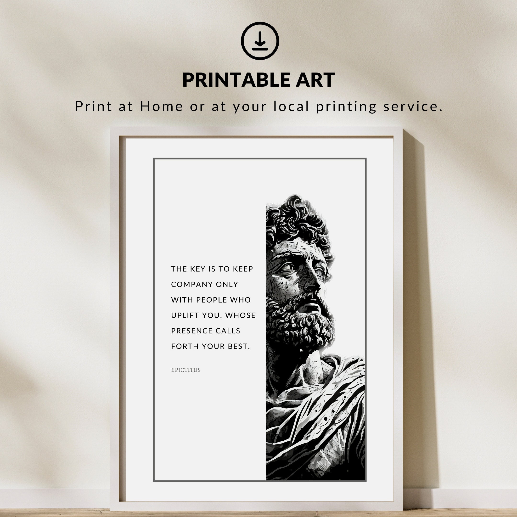 Marcus Aurelius Philosophy Quote, Stoicism Poster, Gift for Stoics ...