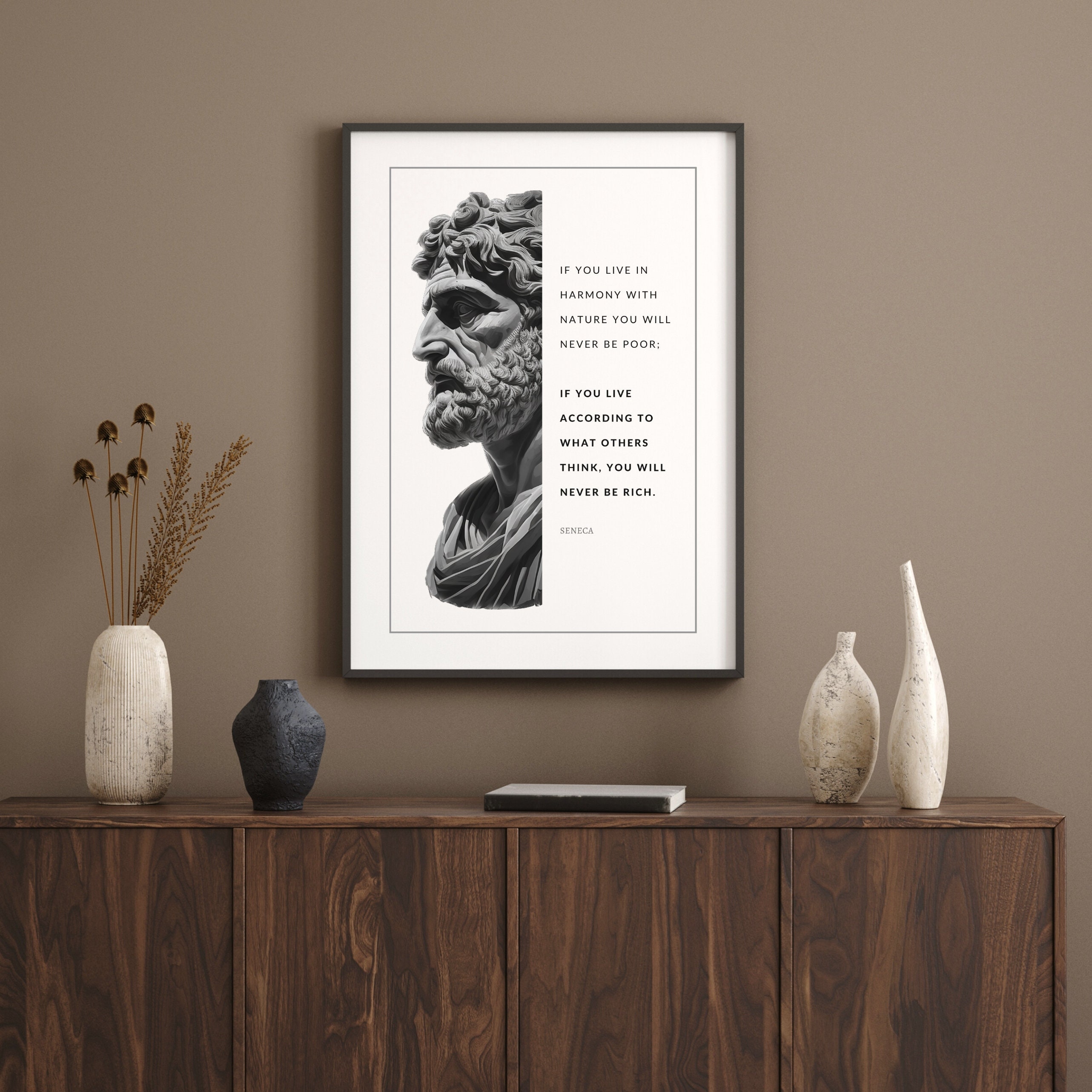 Seneca Philosophy Quote, Stoicism Poster, Gift for Stoics, Philosophy ...