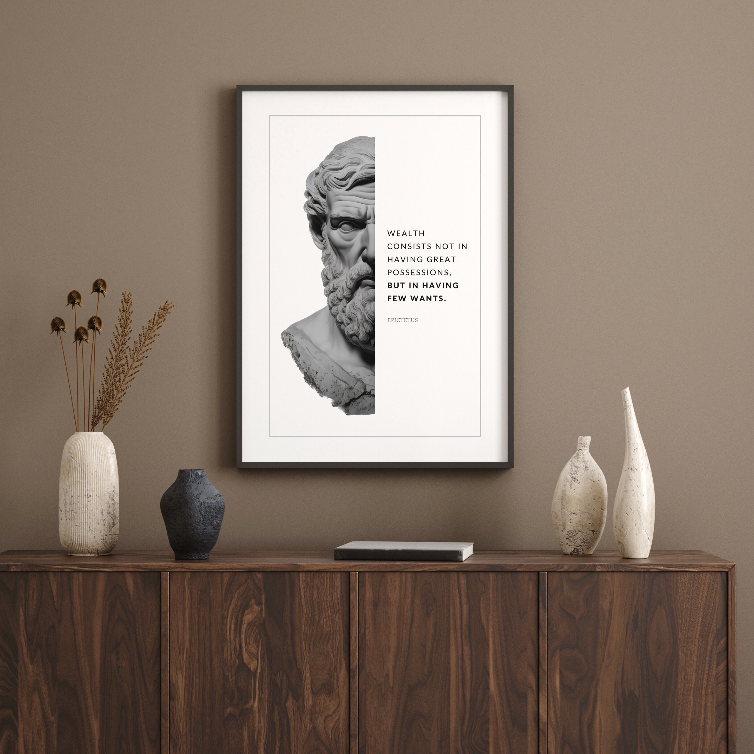 Epictetus Philosophy Quote, Stoicism Poster, Gift for Stoics ...